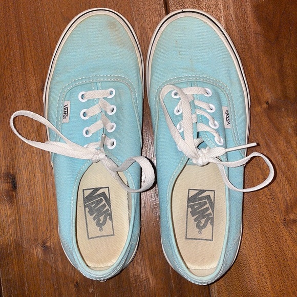 Vans | Shoes | Womens Vans Sky Blue Sneakers | Poshmark